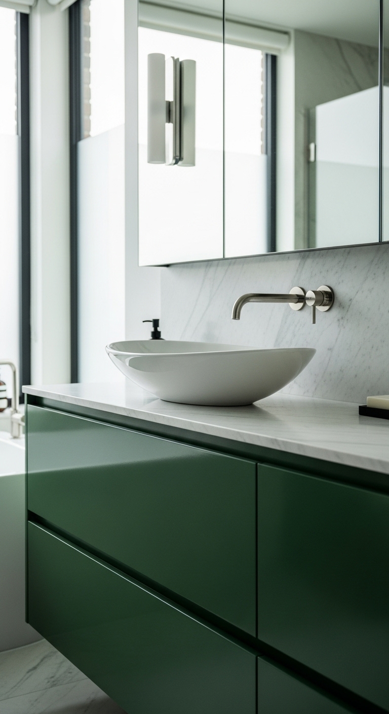 50+ Green Vanity Bathroom Ideas for a Fresh and Stylish Look