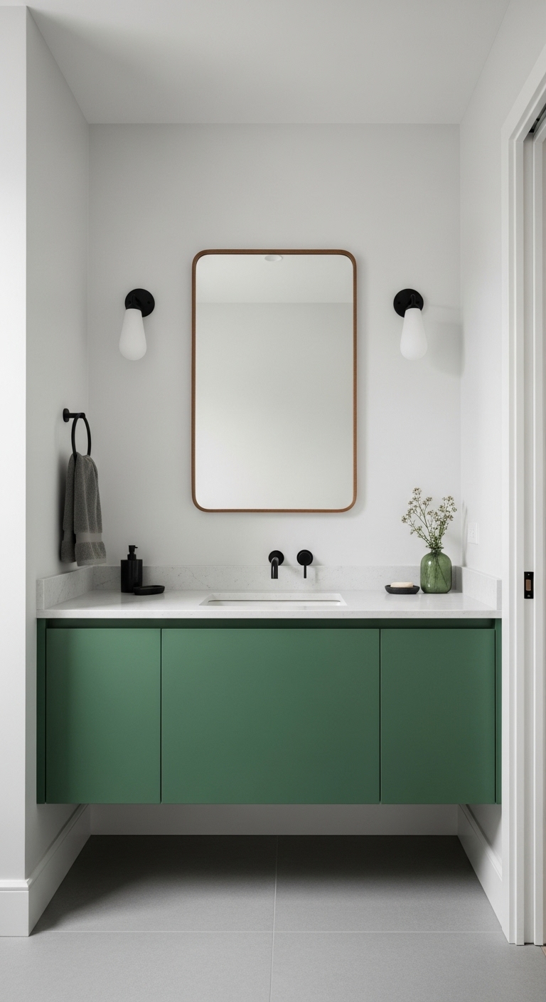 50+ Green Vanity Bathroom Ideas for a Fresh and Stylish Look