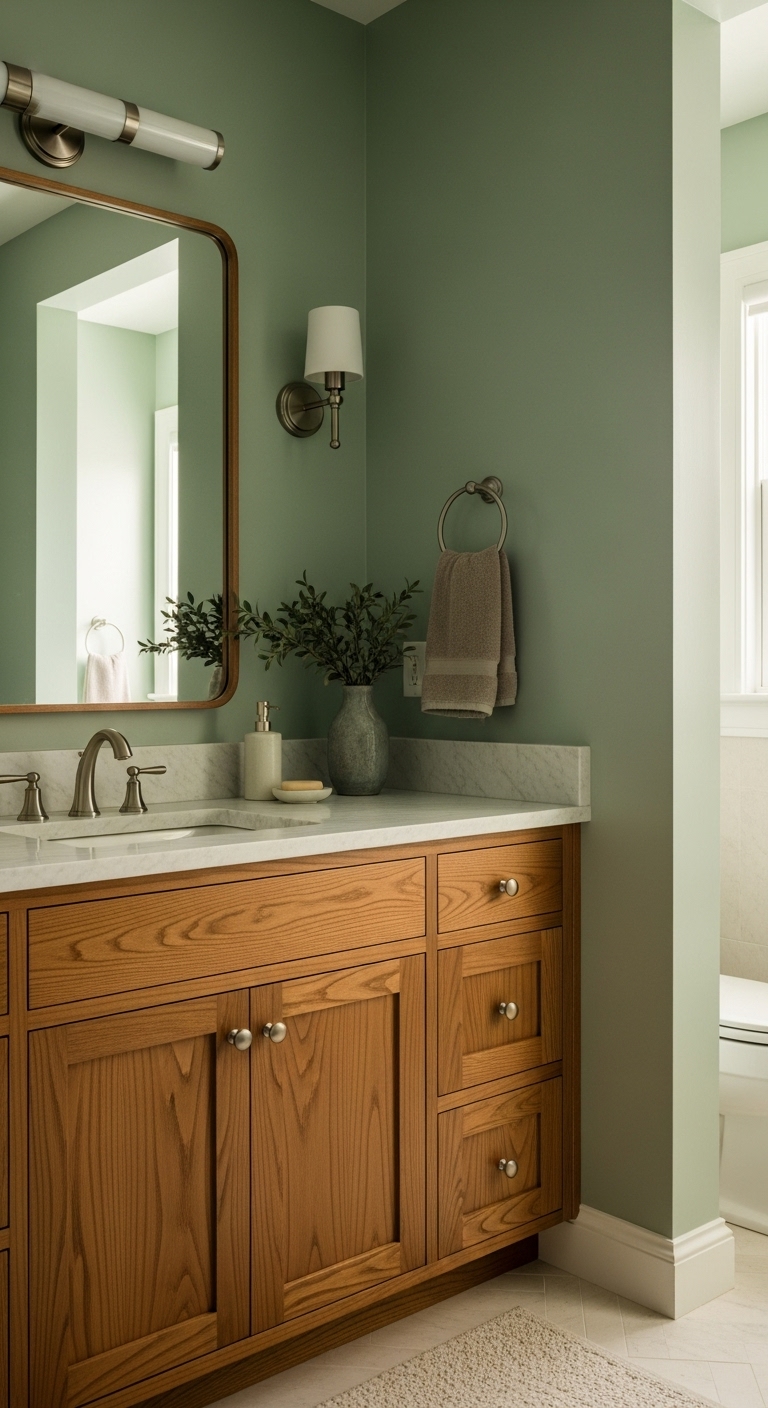 50 Sage Green Bathroom Ideas For A Calm And Natural Vibe
