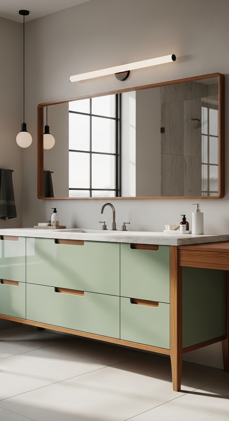 50+ Green Vanity Bathroom Ideas for a Fresh and Stylish Look