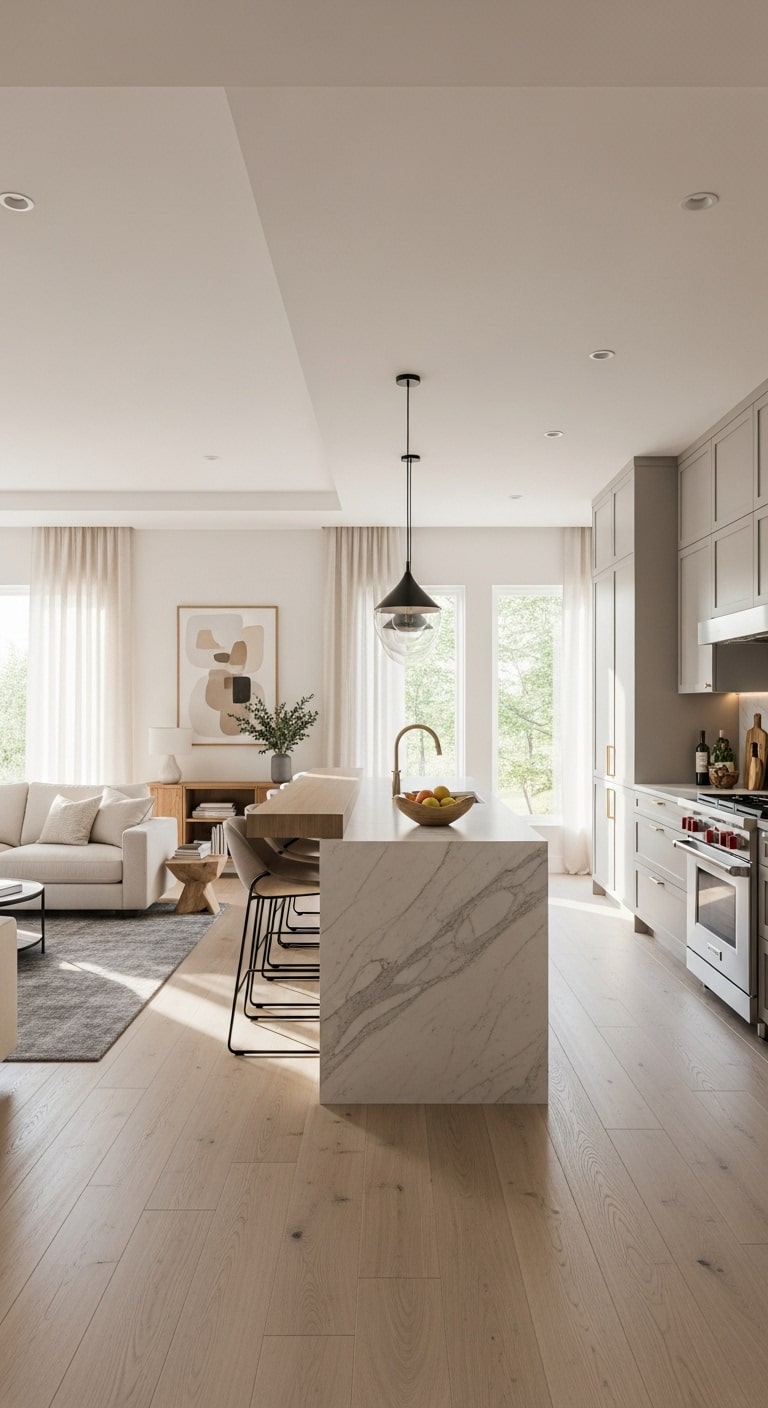 15+ Open Concept Kitchen Living Room Ideas for a Seamless Modern Space